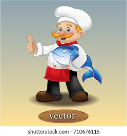Illustrationchef Fresh Tuna Stock Vector (Royalty Free) 710676115 ...