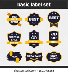 Ver conjunto de indicadores de publicidad: vector de stock (libre de ...