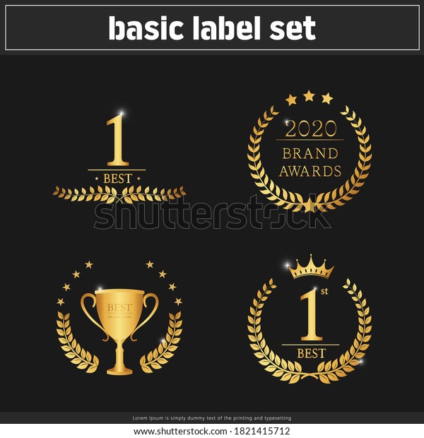 Illustrationlabeladvertisement Variant Set Labels Stock Vector (Royalty ...