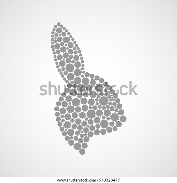 Illustrationrabbit Abstract Rabbit Icon Vector Illustration Stock ...