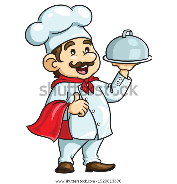 Illustrations Cute Cartoon Chef Stock Vector (Royalty Free) 1520813690