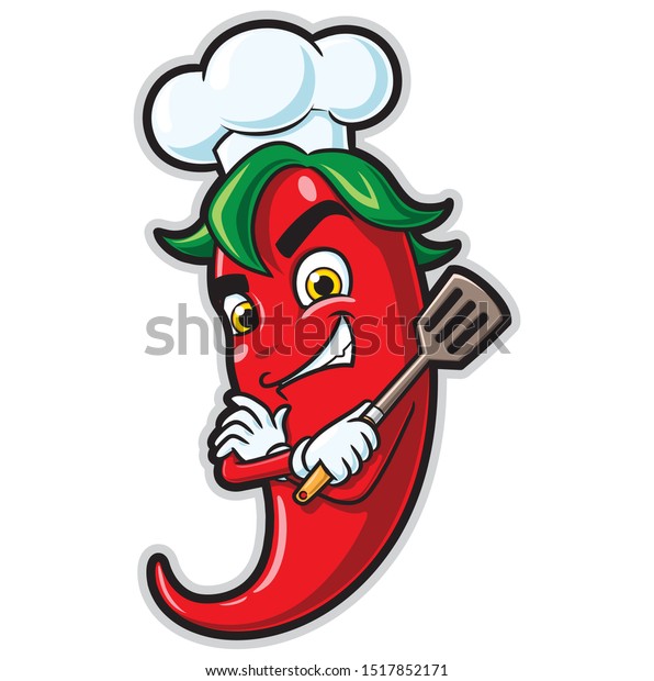 Illustrations Cute Cartoon Chili Chef Character Stock Vector (Royalty ...
