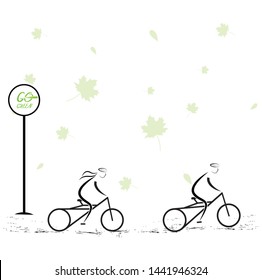 Illustrations Go Green Background Designs Can Stock Vector (Royalty ...