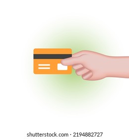 Illustrations Hand Holding Debit Cardillustrations Hand Stock Vector ...