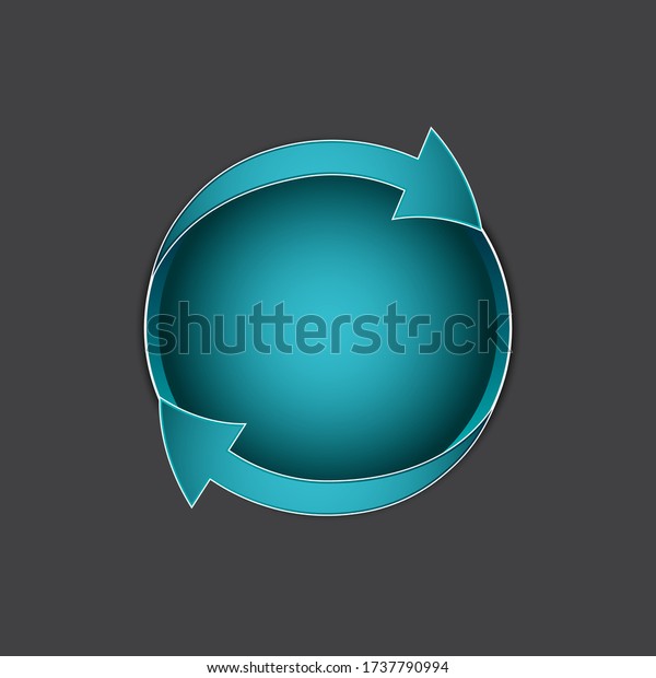 Illustrations Repeat Arrow 3d Style Loading Stock Vector (Royalty Free ...