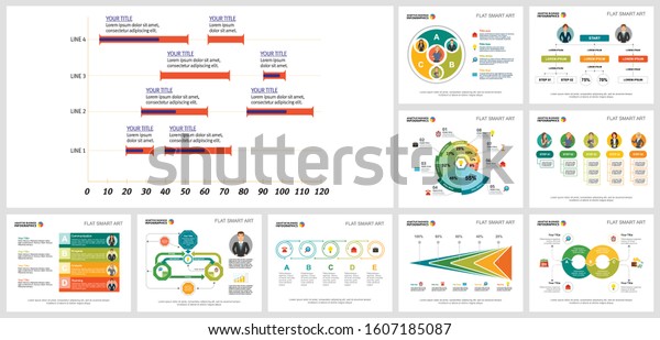 Illustrative Colorful Diagram Set Work Process Stock Vector (Royalty ...