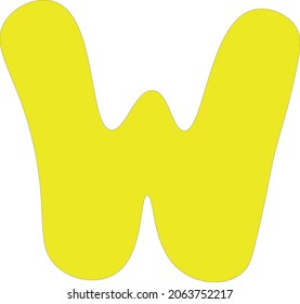 Illustrator Design Vector Font W English Stock Vector (Royalty Free ...