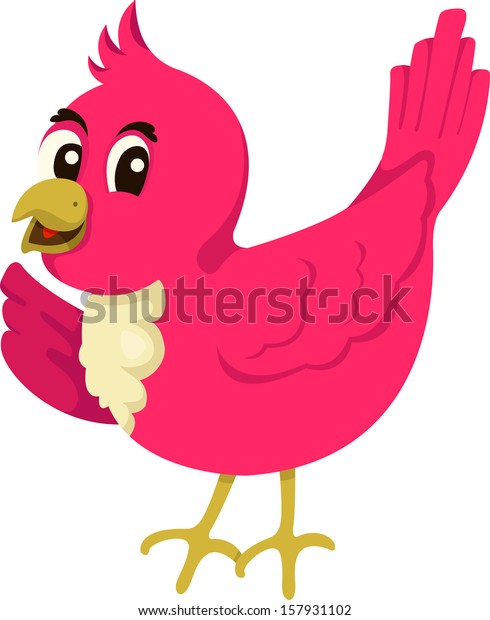 Illustrator Pink Bird Stock Vector (Royalty Free) 157931102 | Shutterstock