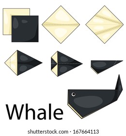 188 Origami Whale Pattern Image Images, Stock Photos & Vectors ...