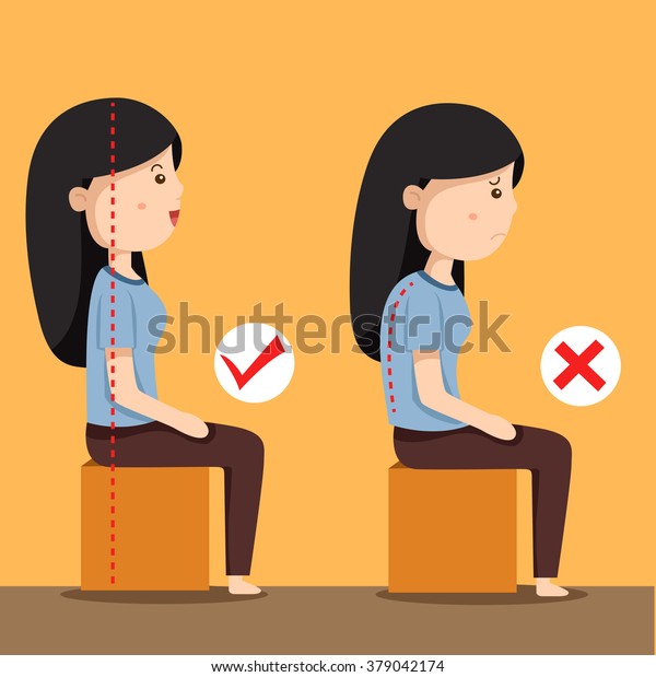 Illustrator Women Sitting Position Stock Vector (Royalty Free ...