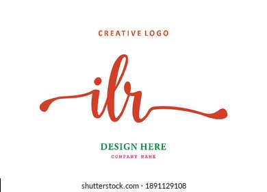 Ilr Lettering Logo Simple Easy Understand Stock Vector (Royalty Free ...