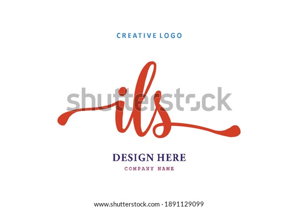 Ils Lettering Logo Simple Easy Understand Stock Vector (Royalty Free ...