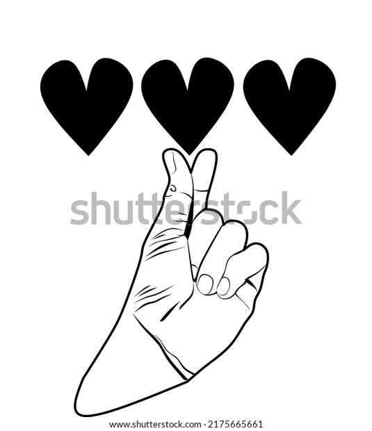 Vektor Stok Ilustrasi Gambar Vector Tangan Dan Hati (Tanpa Royalti ...