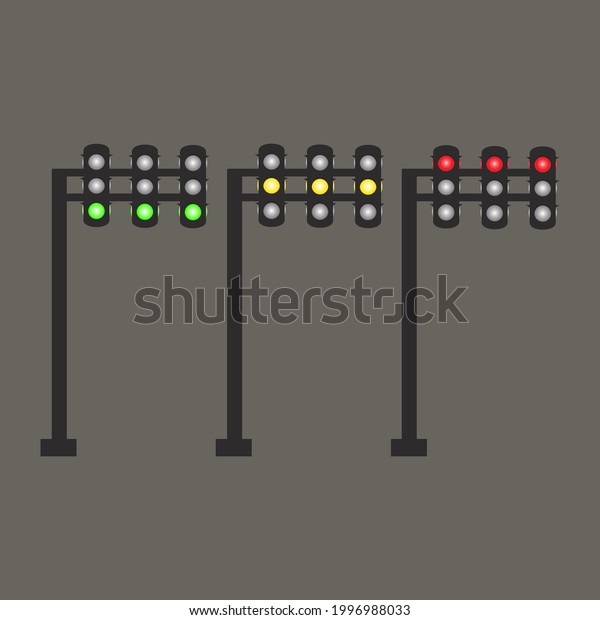 Ilustration Vector Graphic Traffic Light Perfect Stock Vector (Royalty ...