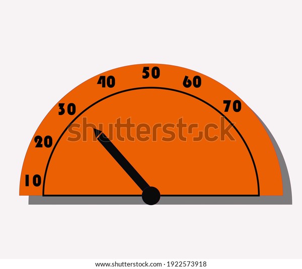 Ilustration Vektor Speedometer White Background Stock Vector (Royalty ...