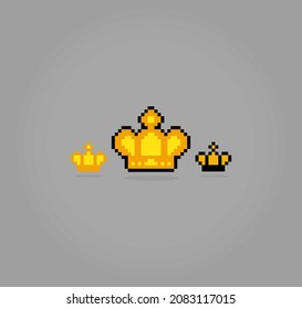 Image 8 Bit Pixel Crown Game Stock Vector (Royalty Free) 2083117015