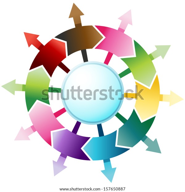 Image Arrow Wheel Infographic Stock Vector (Royalty Free) 157650887 ...