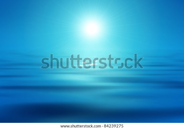 Image Beautiful Blue Sea Sun Background Stock Vector (Royalty Free ...