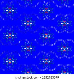 Image Blue Background Curl Line Abstract Stock Vector (Royalty Free ...