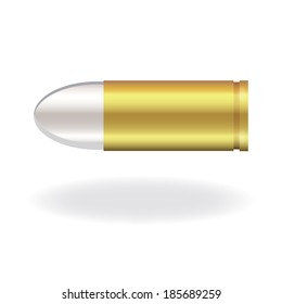 Bullets Side Rear View Copper Gold Stock Vector (Royalty Free) 1861961509