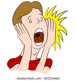 Image Cartoon Yelling Man: เวกเตอร์สต็อก (ปลอดค่าลิขสิทธิ์) 301514462 ...