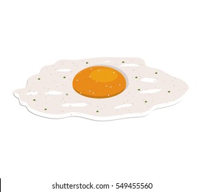 Image Color Egg Cooked Big Yolk Stock Vector (Royalty Free) 549455560 ...