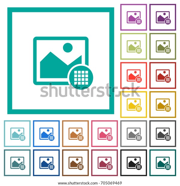 Image Color Palette Flat Color Icons Stock Vector (Royalty Free ...
