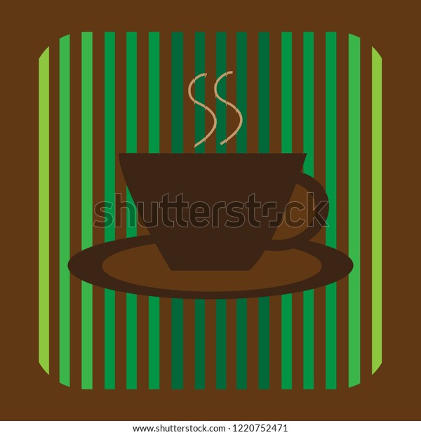 Image Cup Coffee Avatar Computer Signboard Stock Vector (Royalty Free ...