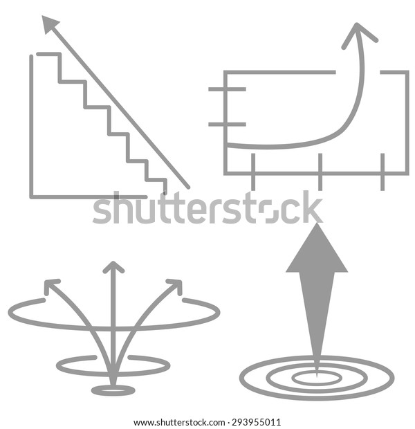 Image Exponential Growth Icon Set Stock Vector (Royalty Free) 293955011 ...