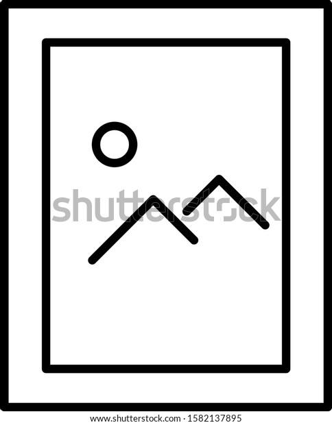 Image Frame Icon Home Decor Icon Stock Vector (Royalty Free) 1582137895 ...