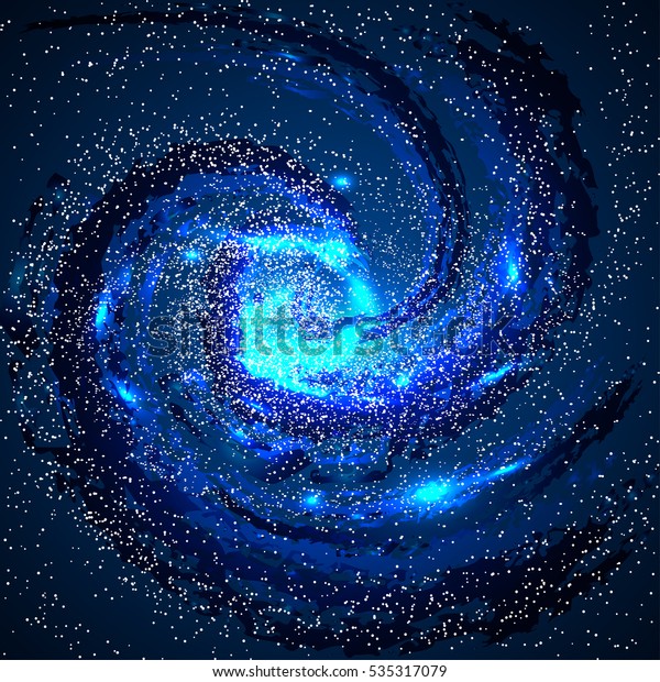 Image Galaxies Nebulae Cosmos Effect Tunnel Stock Vector (Royalty Free ...