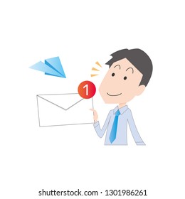 Image Incoming Mail Stock Vector (Royalty Free) 1301986261 | Shutterstock