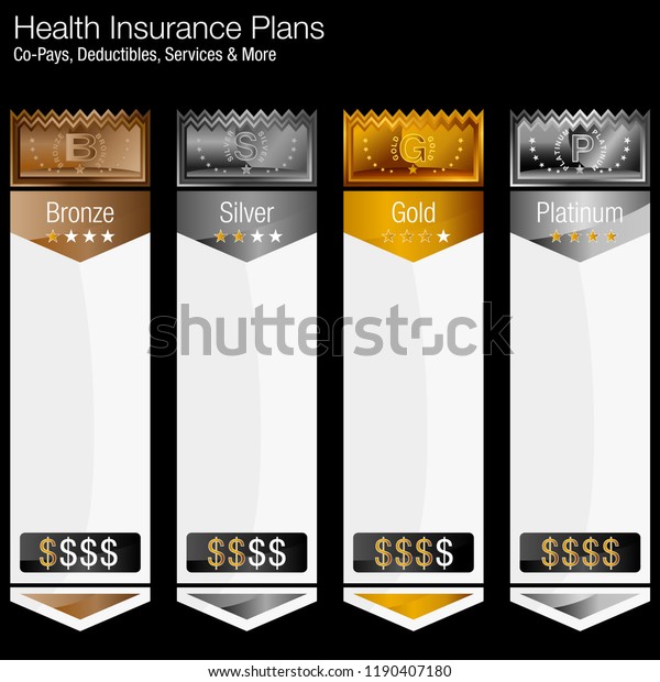 Image Metallic Vertical Banner Chart Health Stock Vector (Royalty Free ...