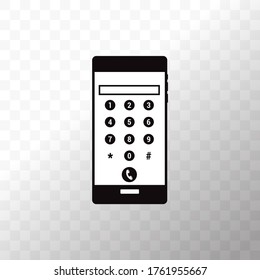 Phone Keypad Icons On Side Depicting Stock Vector (Royalty Free) 1068160535