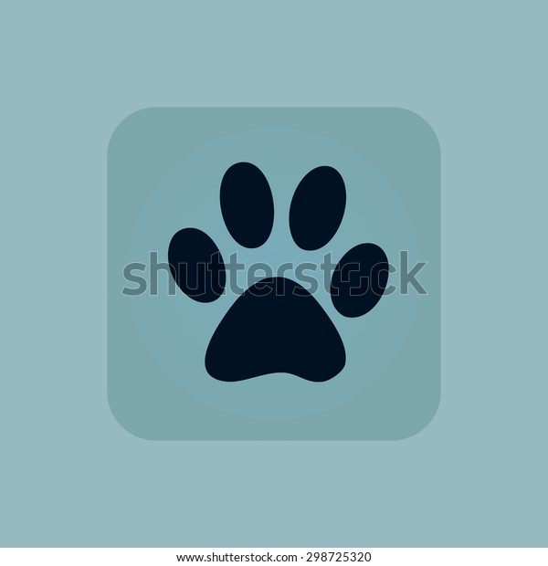 Image Paw Print Square On Pale Stock Vector (Royalty Free) 298725320 ...