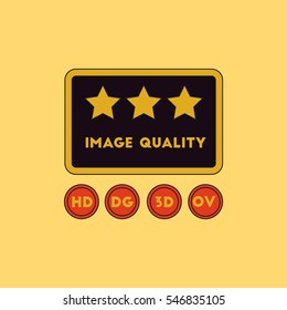 Image Quality Stars Vector Illustration Flat Stock Vector (Royalty Free ...