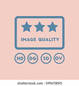 Image Quality Stars Vector Illustration Flat Stock Vector (Royalty Free ...