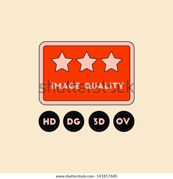Image Quality Stars Vector Illustration Flat Stock Vector (Royalty Free ...