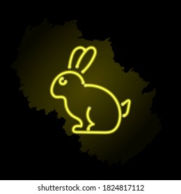 Image Rabbit Icon Neon Style Stock Vector (Royalty Free) 1824817112 ...