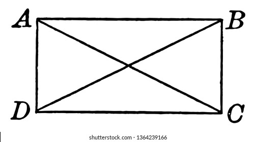 Imagen que muestra el Rectángulo ABCD.: vector de stock (libre de ...