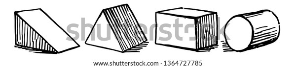 Image Shows Different Types Oblique Prisms Stock Vector (Royalty Free ...