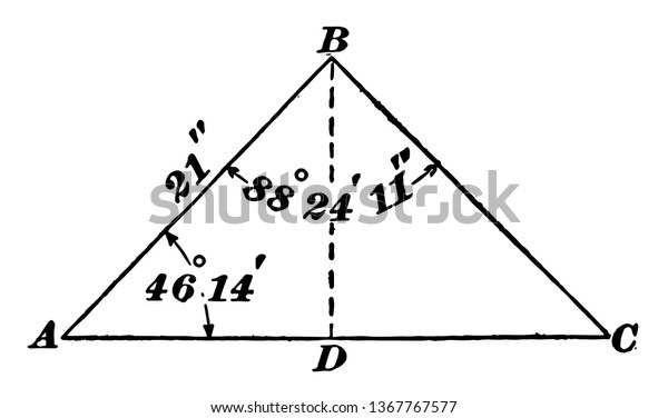 Image Shows Oblique Triangle Has Alternating Stock Vector (Royalty Free ...