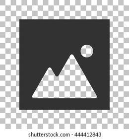 Image Sign Illustration Dark Gray Icon Stock Vector (Royalty Free ...