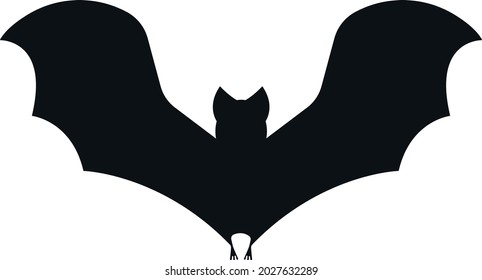 Image Silhouette Bat Bat Outstretched Wings Stock Vector (Royalty Free ...