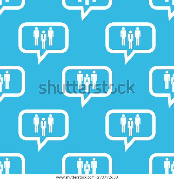 Image Three People Group Chat Bubble Stock Vector (Royalty Free ...