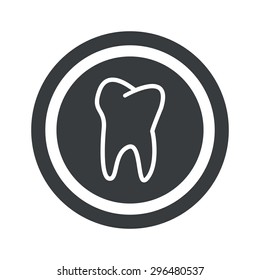 Grey Image Tooth Circle On White Stock Vector (Royalty Free) 290479154