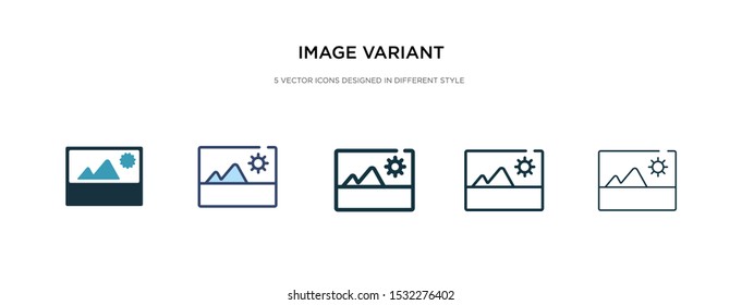 Image Variant Icon Different Style Vector Stock Vector (Royalty Free ...