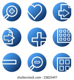 Image Viewer Web Icons Blue Circle Stock Vector (Royalty Free) 23825497 ...