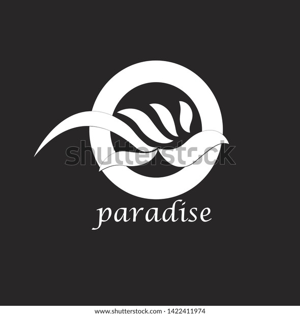 Image White Bird Logo Circle Combination Stock Vector (Royalty Free ...