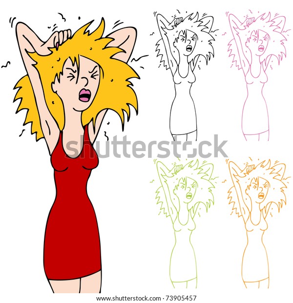 Image Woman Sratching Her Head Due Stock Vector (Royalty Free) 73905457 ...